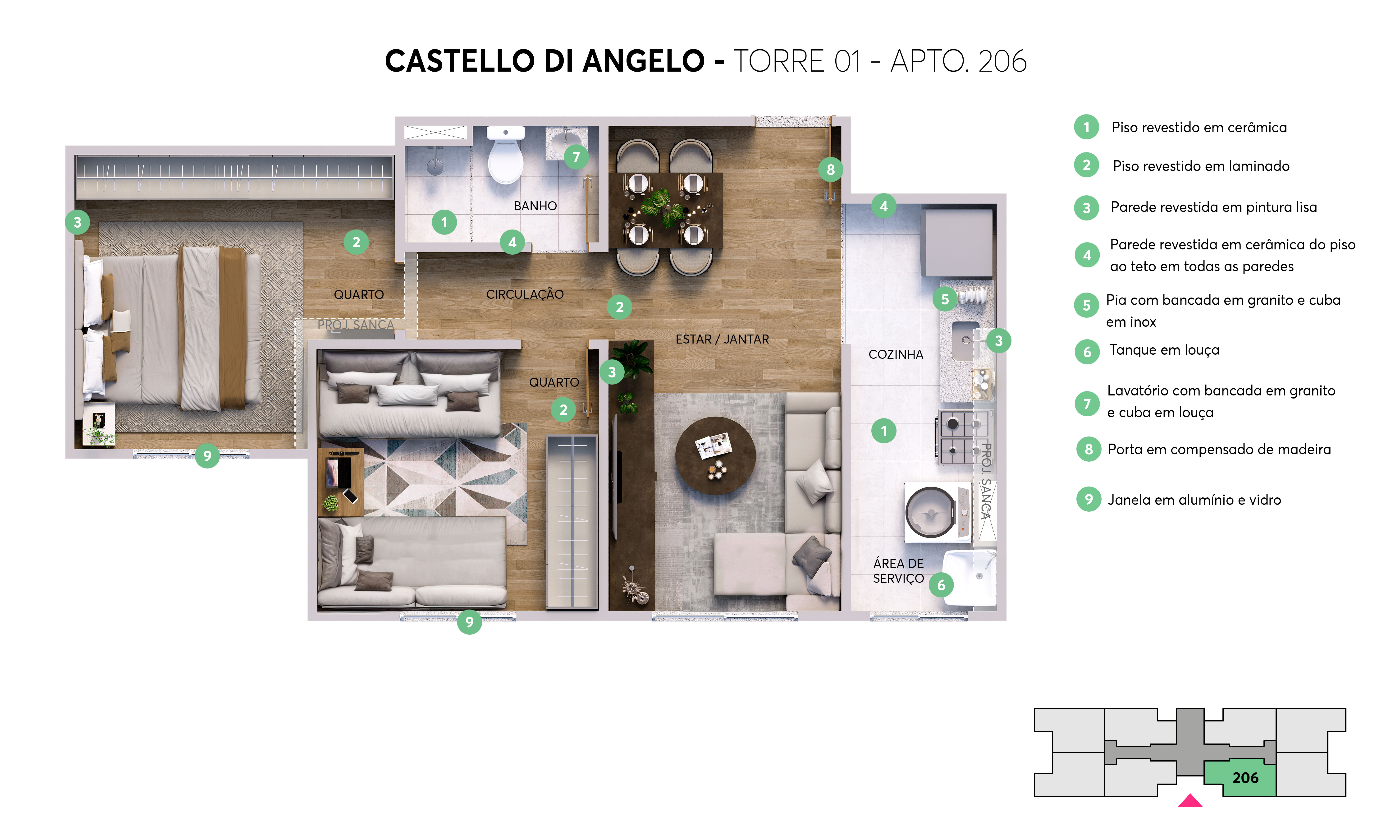 Castello Di Angelo | Apartamentos em Mato Grosso Do Sul | MRV